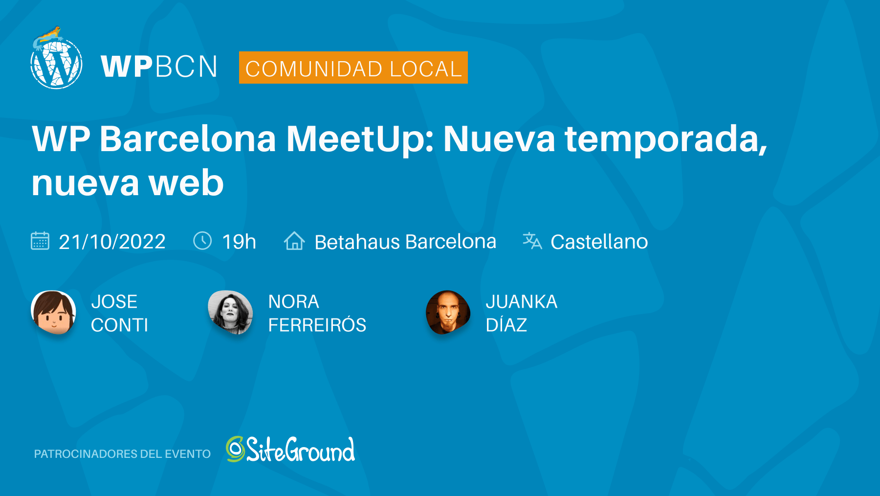 WP Barcelona MeetUp: Nueva temporada, nueva web - WordPress Barcelona